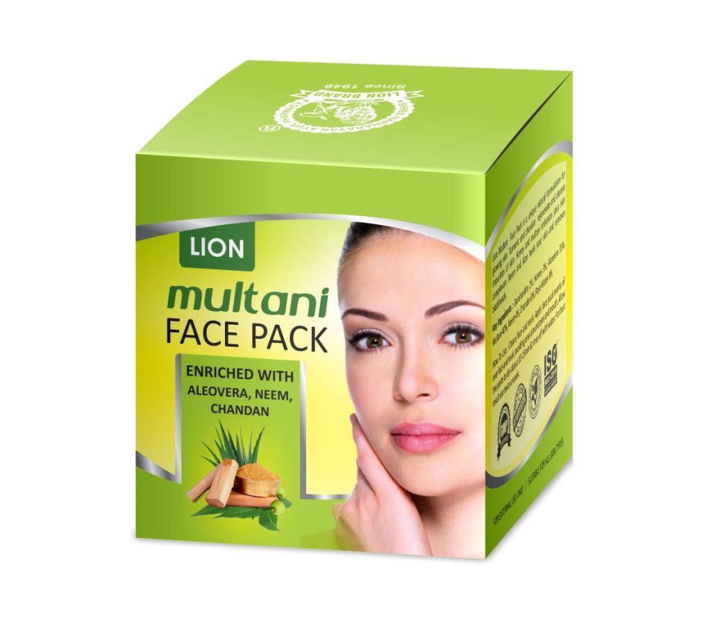 Multani Face Pack 100g - LION BRAND | Online Ayurvedic Medicine Store