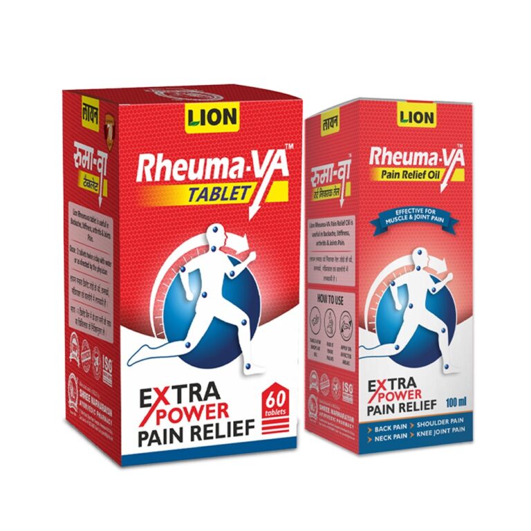 Lion RheumaVA Tablet 60tab + Lion RheumaVA Taila 100ml || combo pack ...